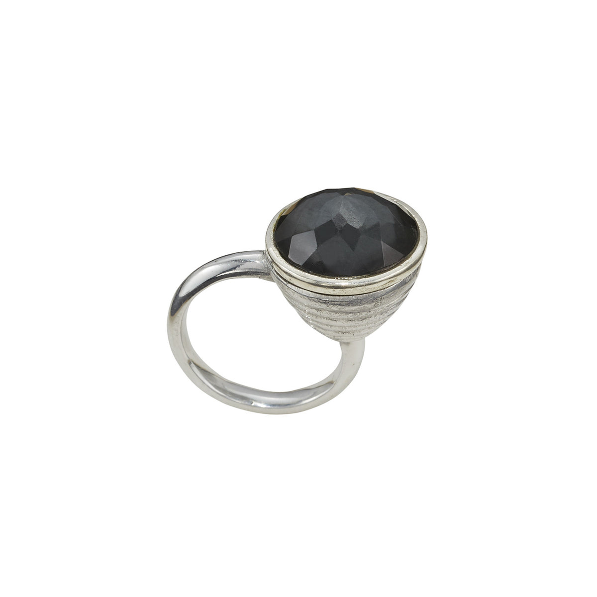BEATRIX OST BLACK HEMATITE & CRYSTAL RING - CUSTOM – ARTICLE22