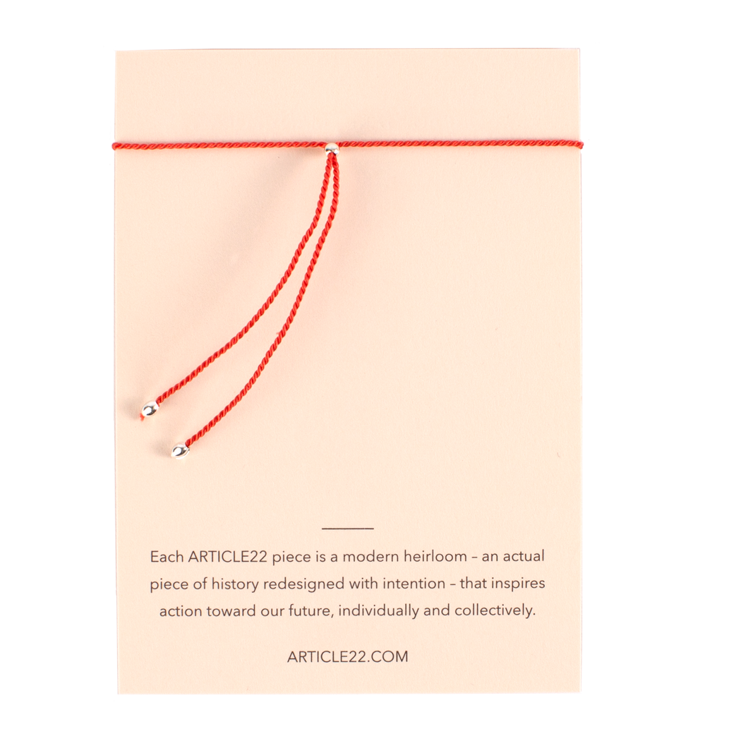 COURAGE TAKES MANY FORMS - SILK MANTRA BRACELET – Article22.com