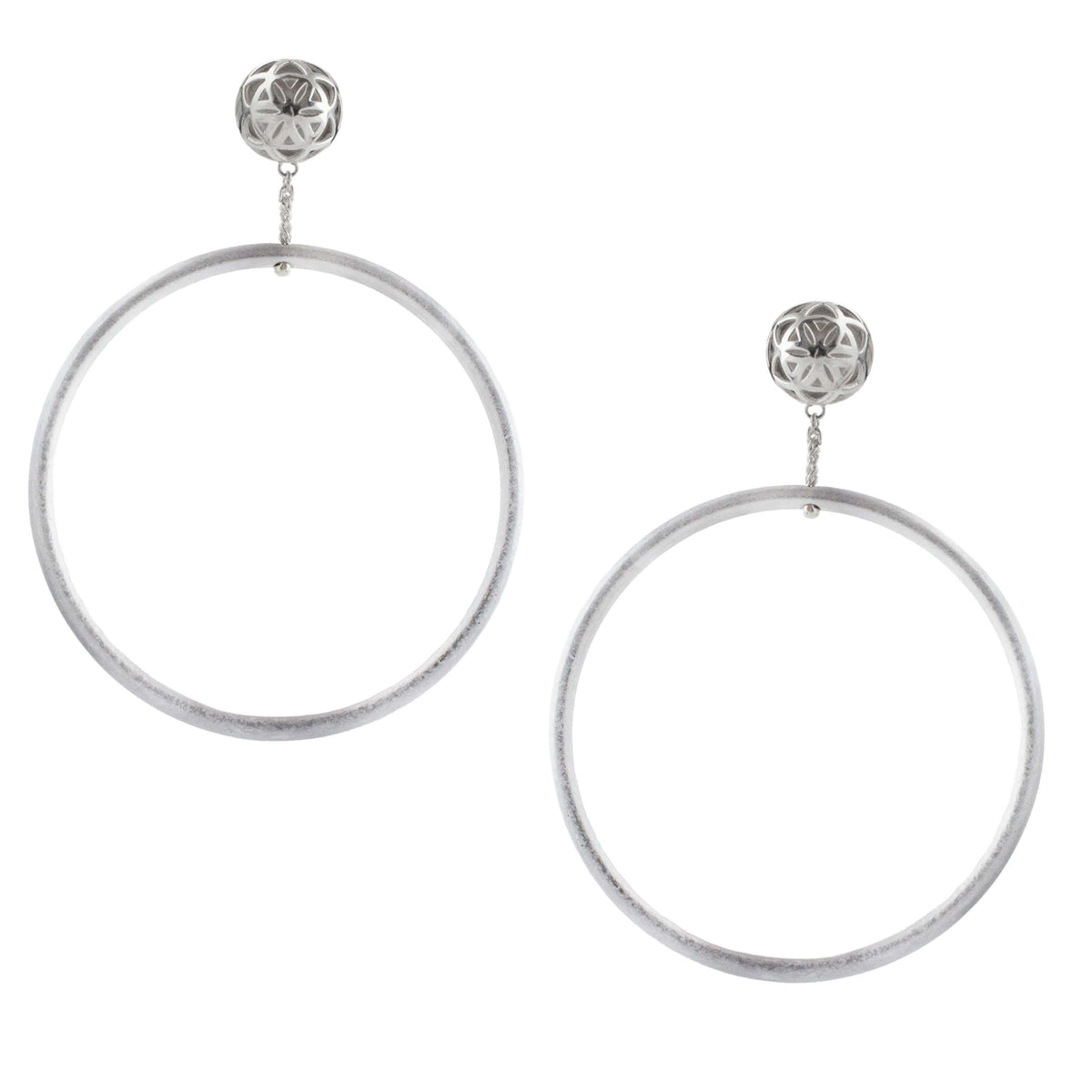 SPHERIC SEED OF LIFE HOOP EARRINGS – ARTICLE22